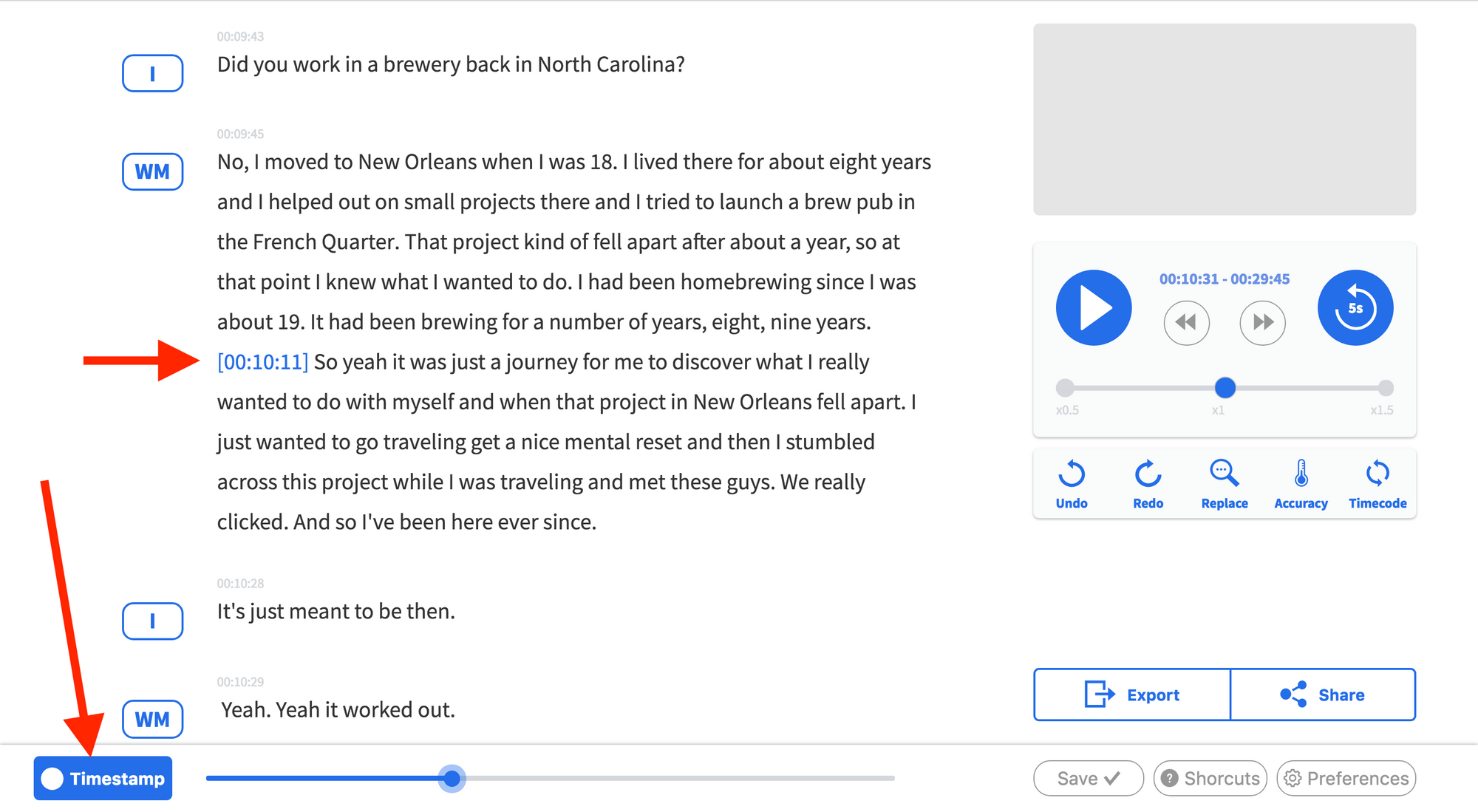 The Importance of Time-codes and Timestamps in a Transcript
