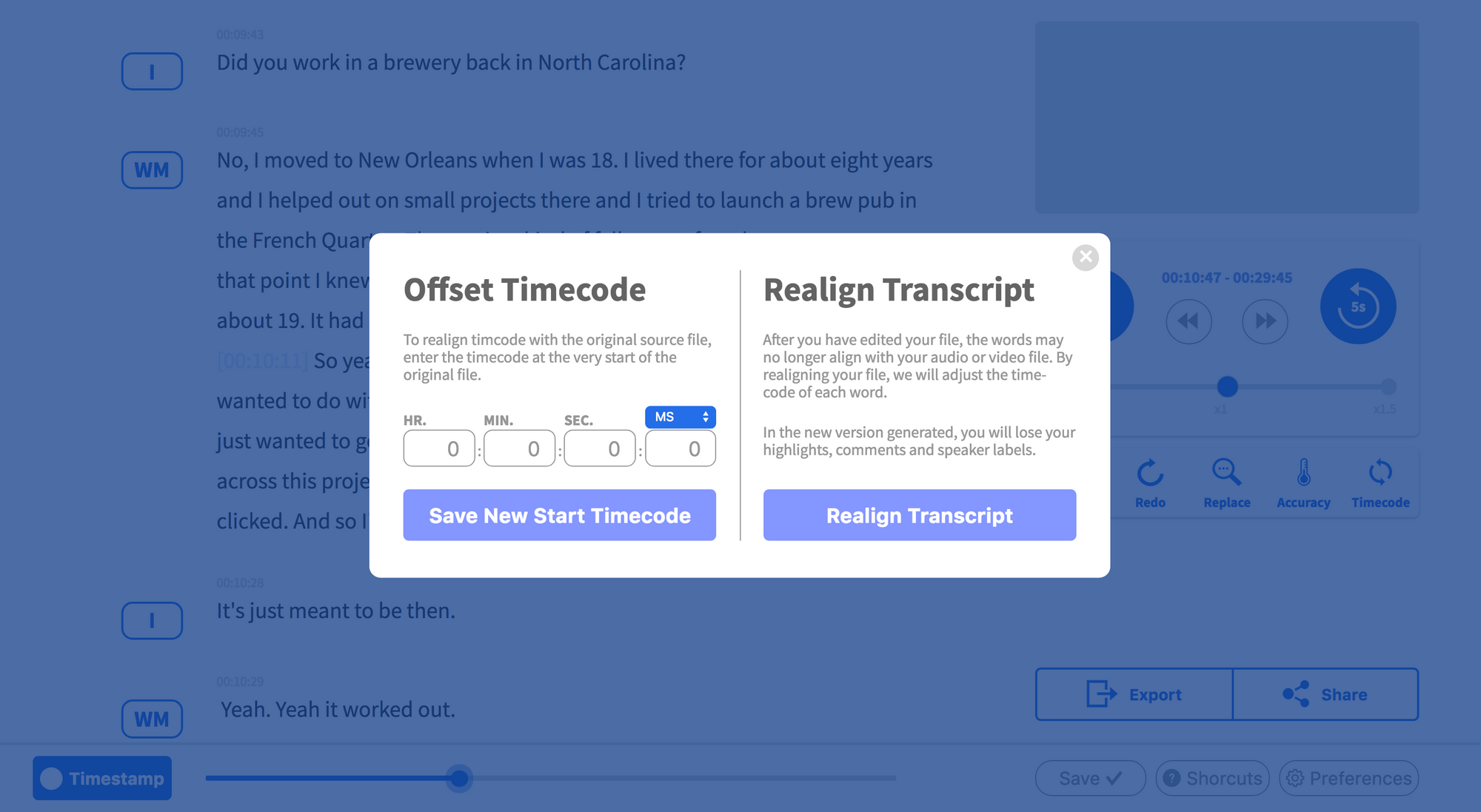 The Importance of Time-codes and Timestamps in a Transcript